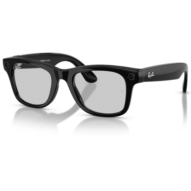 RAY-BAN Meta Wayfarer 50MM (Gen 2) RW4012 - Shiny Black | Transparente ...