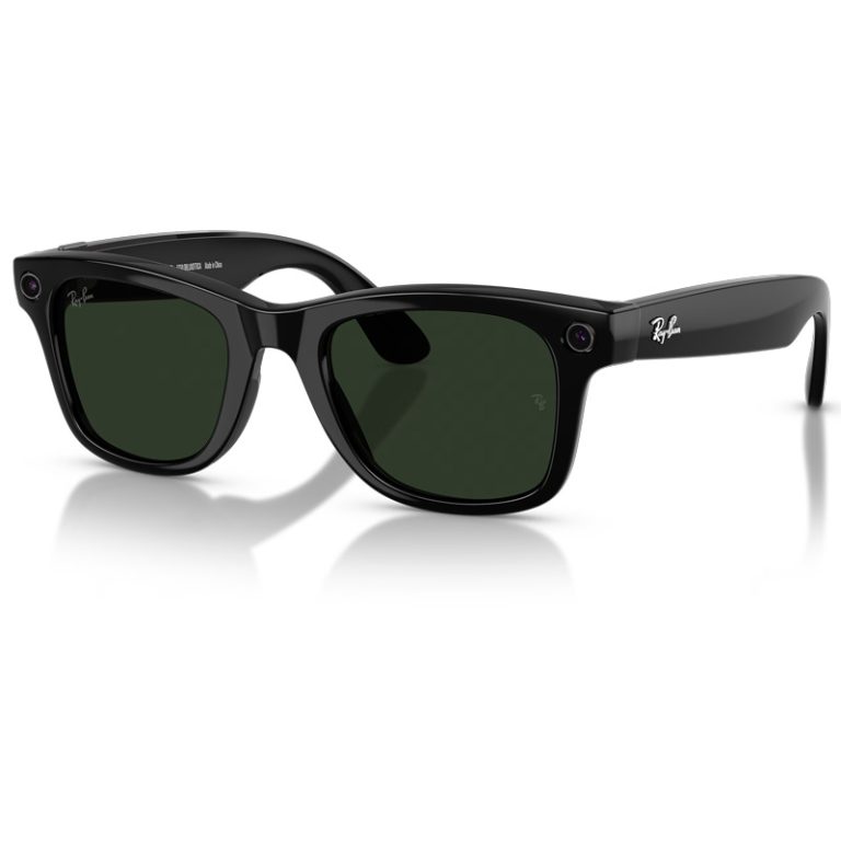 RAY-BAN Meta Wayfarer 50MM (Gen 2) RW4012 - Shiny Black | Transparente ...